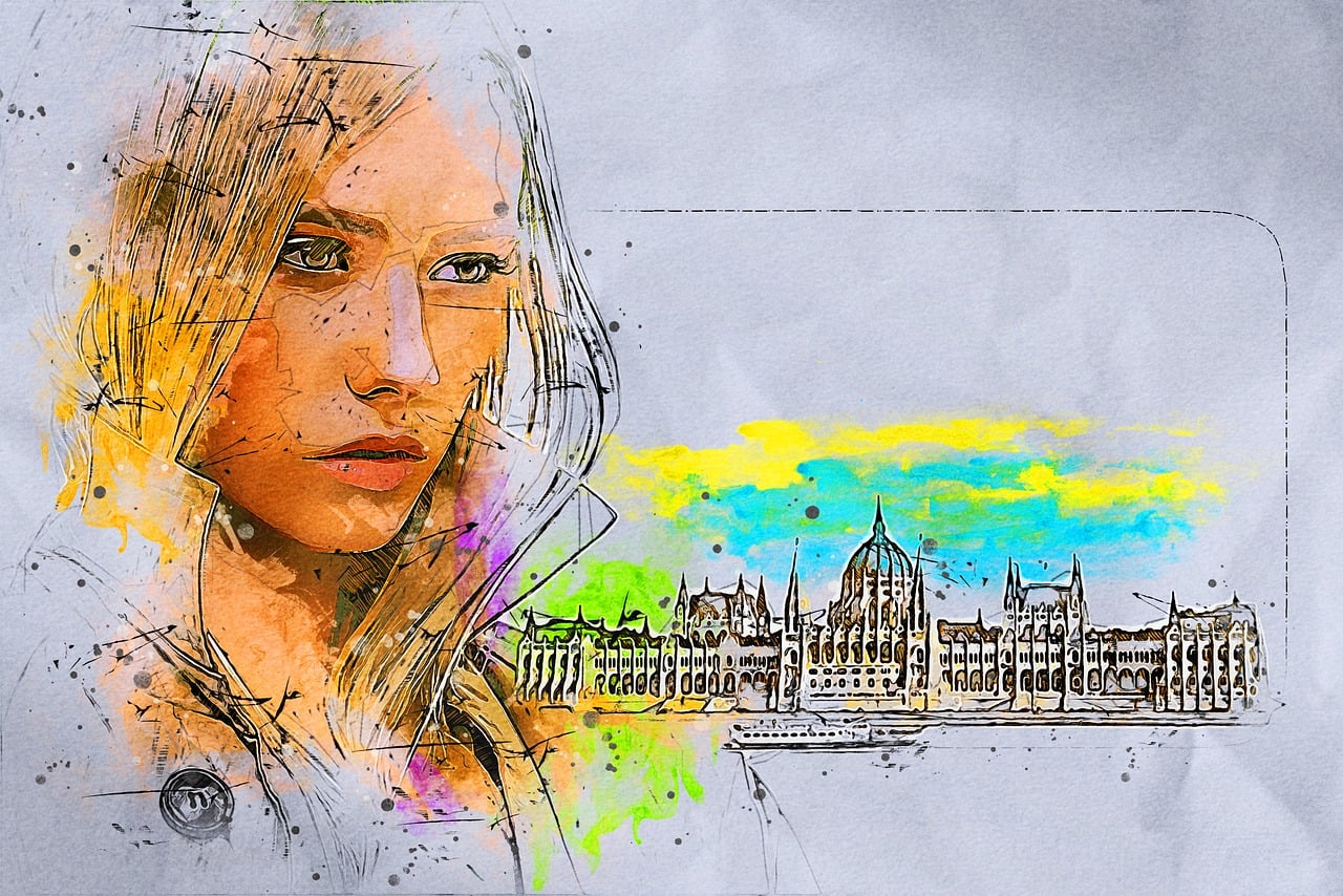 Download Woman, Portrait, Budapest. Royalty-Free Stock Illustration ...