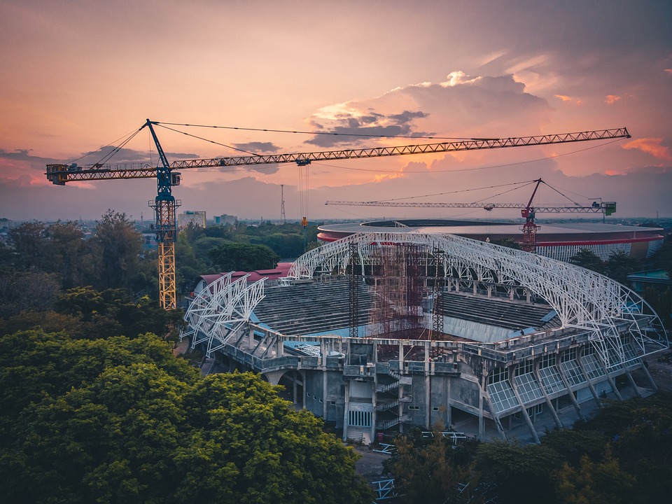Crane Stadium Construction - Free photo on Pixabay - Pixabay