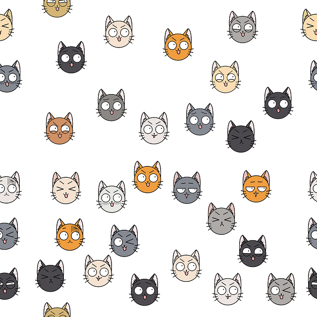 Download Cats, Pattern, Background. Royalty-Free Stock Illustration ...