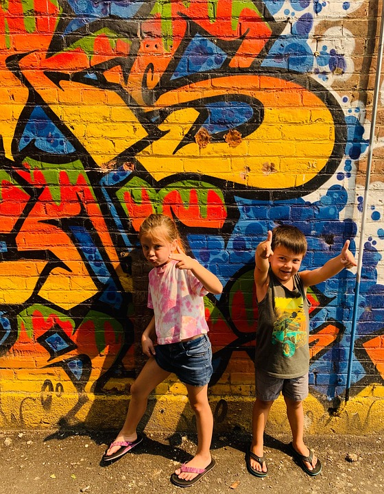 Graffiti Enfants Pointe De Sable - Photo gratuite sur Pixabay - Pixabay