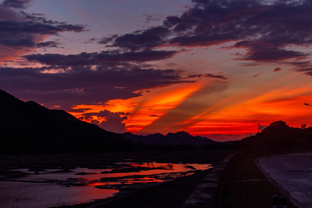 Sunset Lake Mountains - Free photo on Pixabay - Pixabay