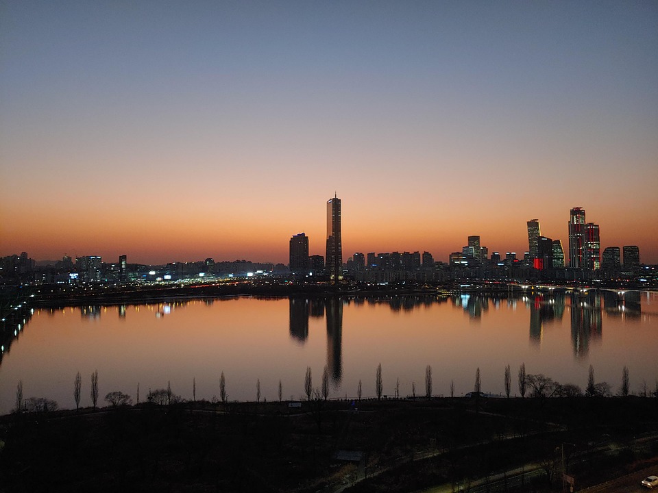 Sunset Korea Hanriver - Free photo on Pixabay - Pixabay
