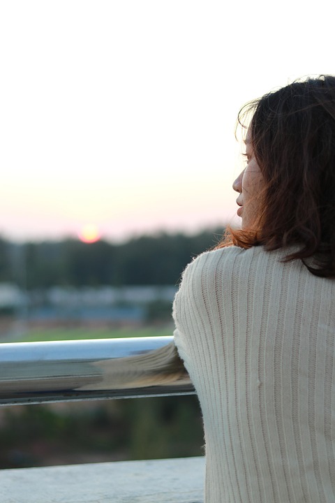 Sunset Woman Outdoors Looking - Free photo on Pixabay - Pixabay