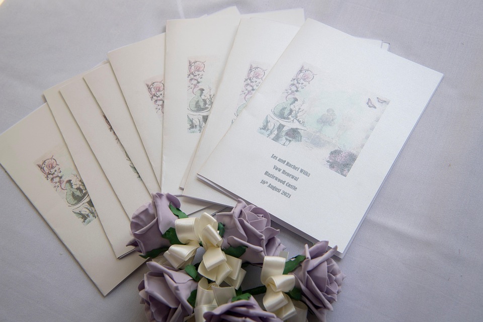 Order Of Service Cards Buttonholes - Free photo on Pixabay - Pixabay
