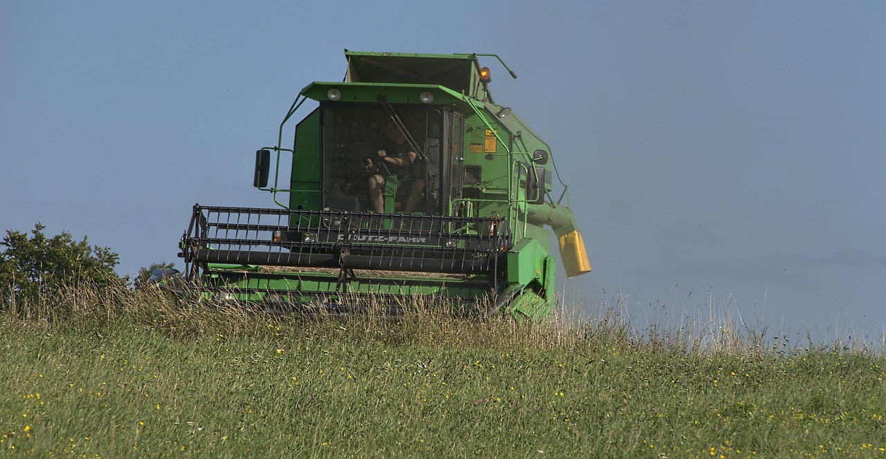 Combine Harvester Field Farm Free Photo On Pixabay Pixabay
