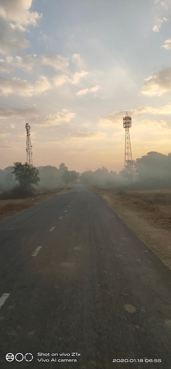 Towers Early Morning Road Electric - Free photo on Pixabay - Pixabay