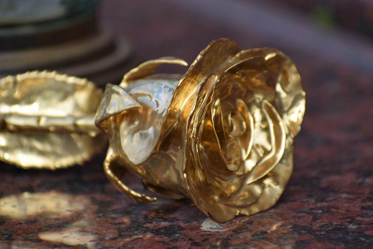 La Rose D'Or Métal Décoration - Photo gratuite sur Pixabay - Pixabay