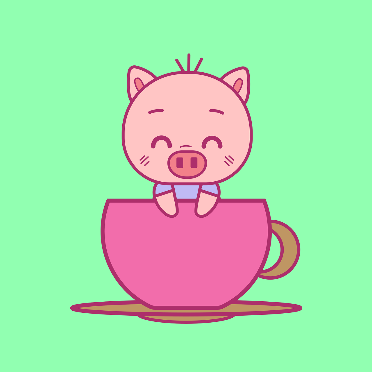 Download Pig, Cup, Mug. Royalty-Free Vector Graphic - Pixabay