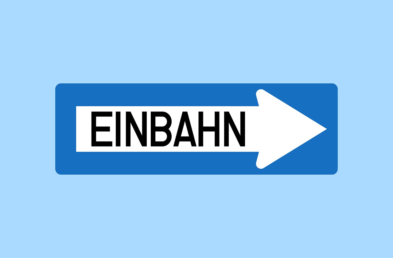 Download One-Way Traffic, Traffic Sign, German. Royalty-Free Stock ...