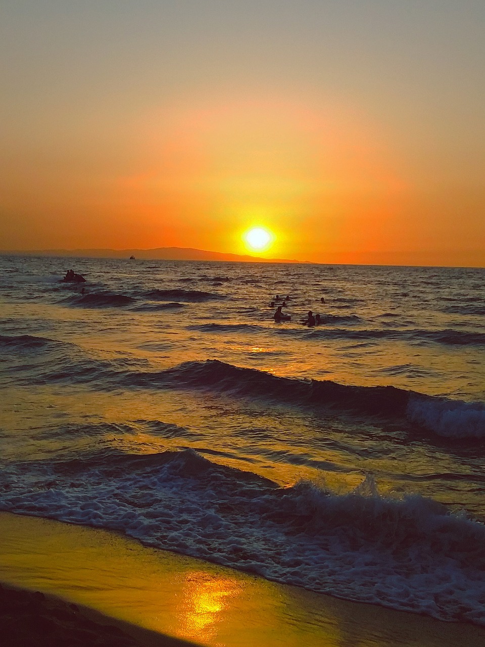 Playa Atardecer Mar Y