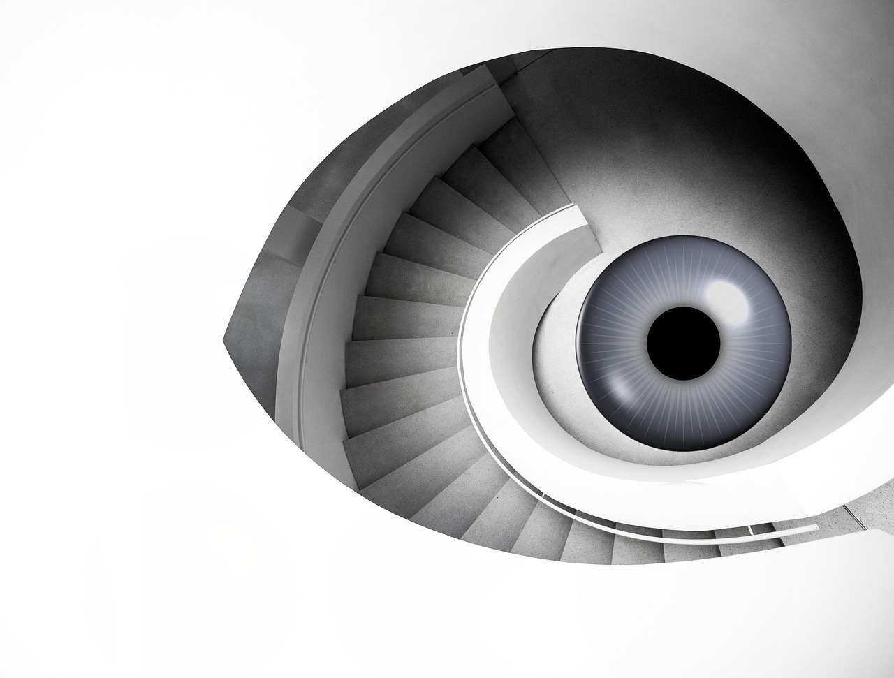 Stairway Eye Spiral - Free photo on Pixabay