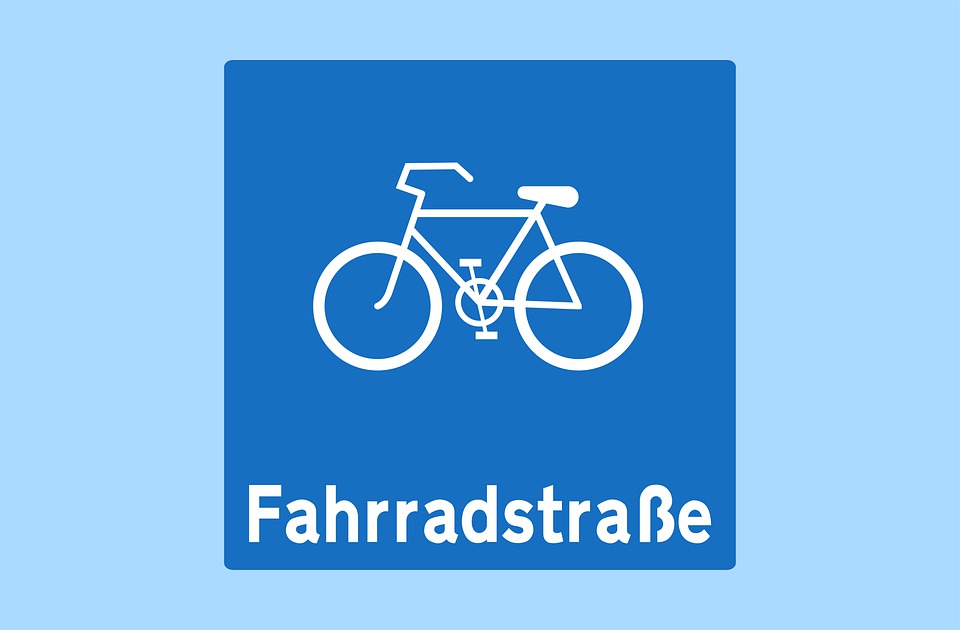 Download Track For Cyclists, Austria, Road Sign. Royalty-Free Stock ...