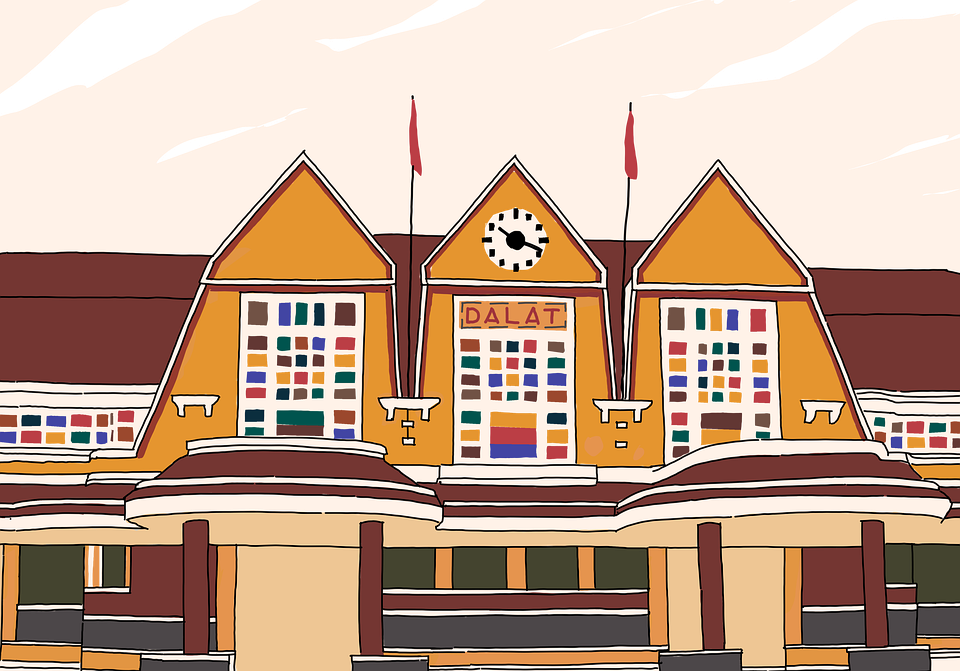 Download Station, Windows, Façade. Royalty-Free Stock Illustration ...