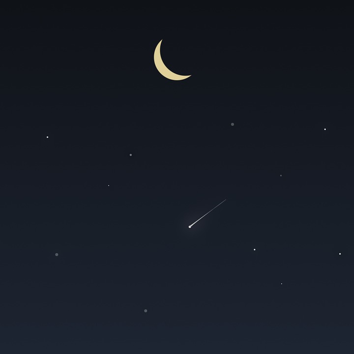 Stars Moon Shooting Star - Free photo on Pixabay - Pixabay