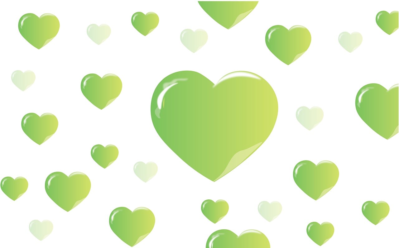Lime Green Heart Wallpaper