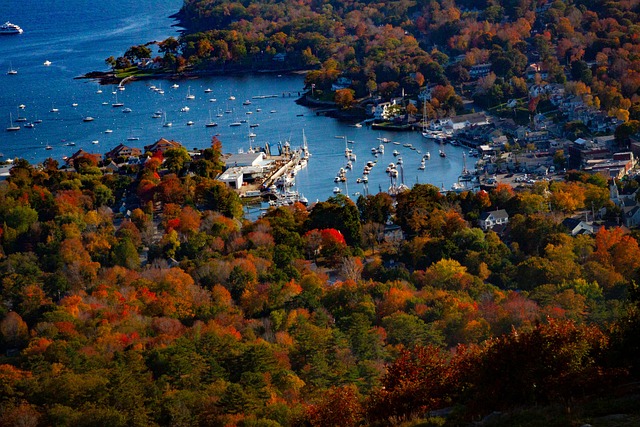 Boat Coast Fall Colors - Free photo on Pixabay