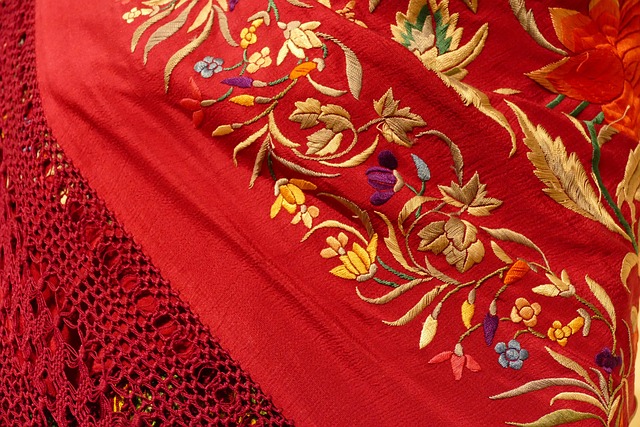 Embroidery Red Cloth Textile - Free photo on Pixabay