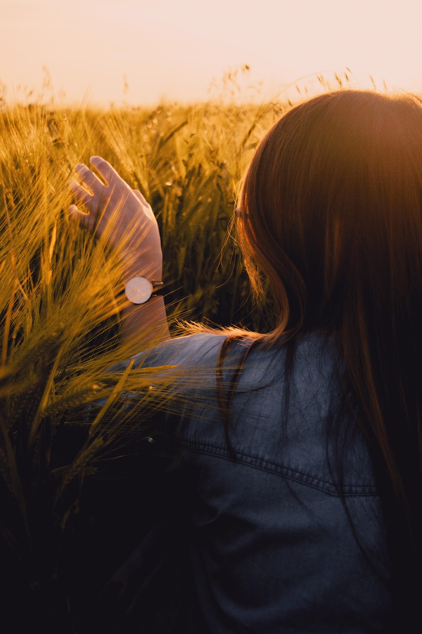 Girl Sunset Grass Free Photo On Pixabay Pixabay