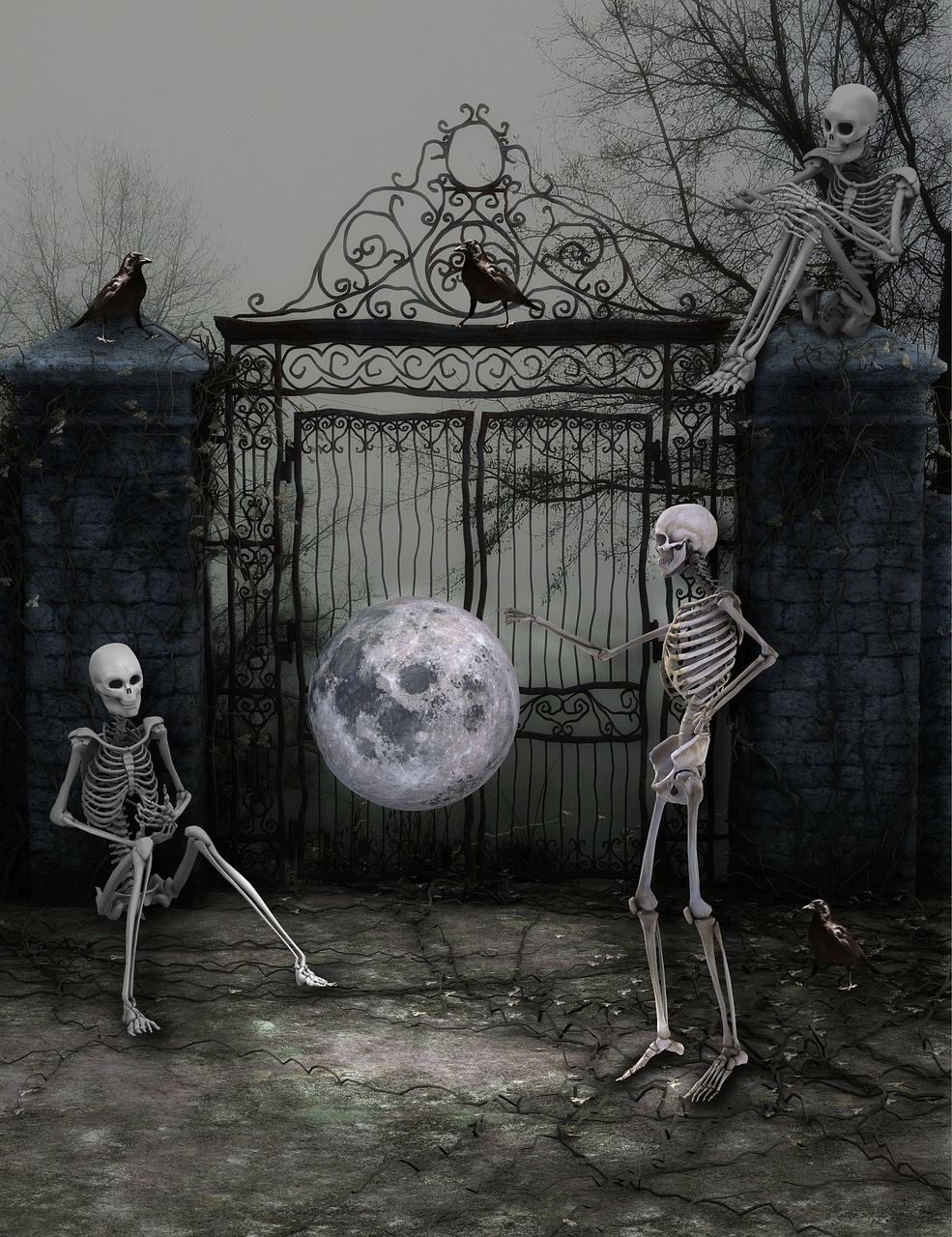 Download Creepy, Chilling, Halloween. Royalty-Free Stock Illustration ...