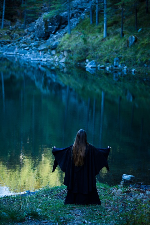 Witch Halloween Lake - Free photo on Pixabay