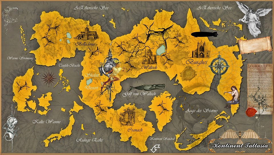 Download Map Fantasy Map Of The World Royalty-Free Stock Illustration ...