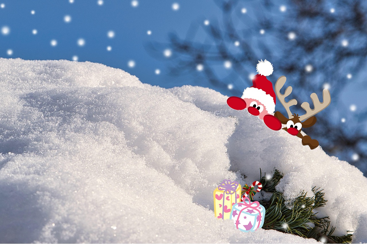 Santa Claus Snowflakes Reindeer - Free photo on Pixabay - Pixabay