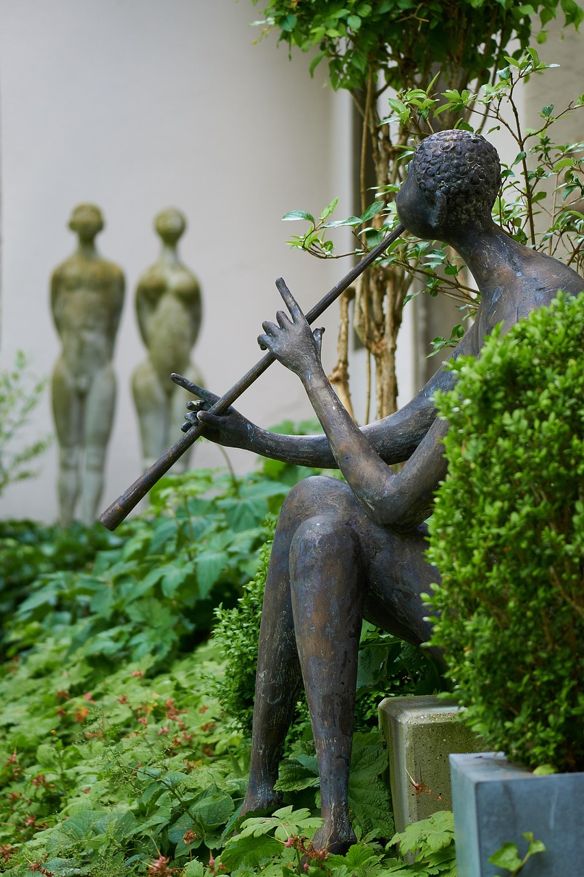 Flute Player Sculpture Free Photo On Pixabay