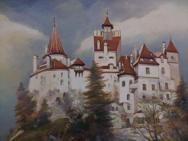The Painting Bran Castle Romania - Free photo on Pixabay