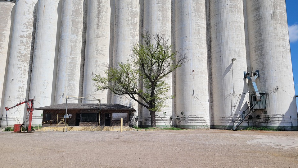 Grain Elevator Silo Tree - Free photo on Pixabay - Pixabay