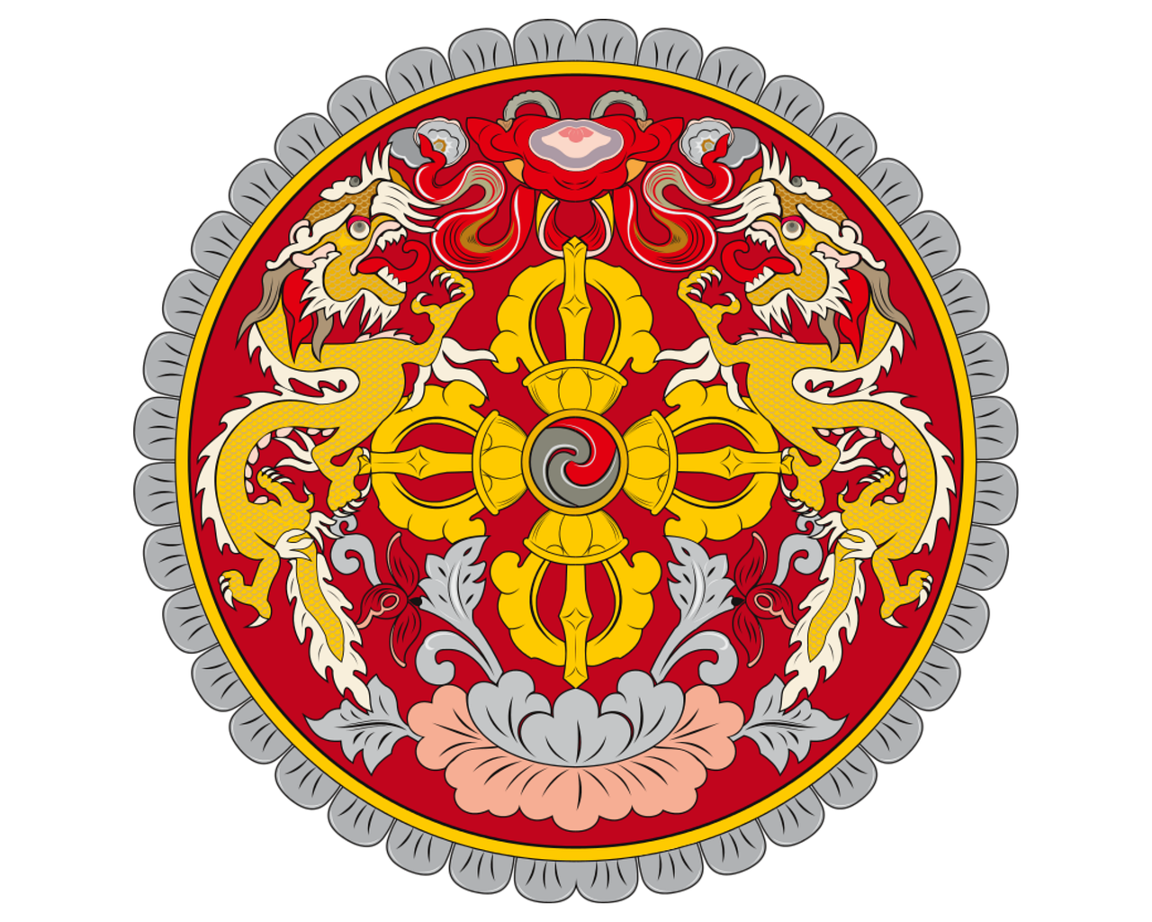 National Bhutan Emblem - Free image on Pixabay