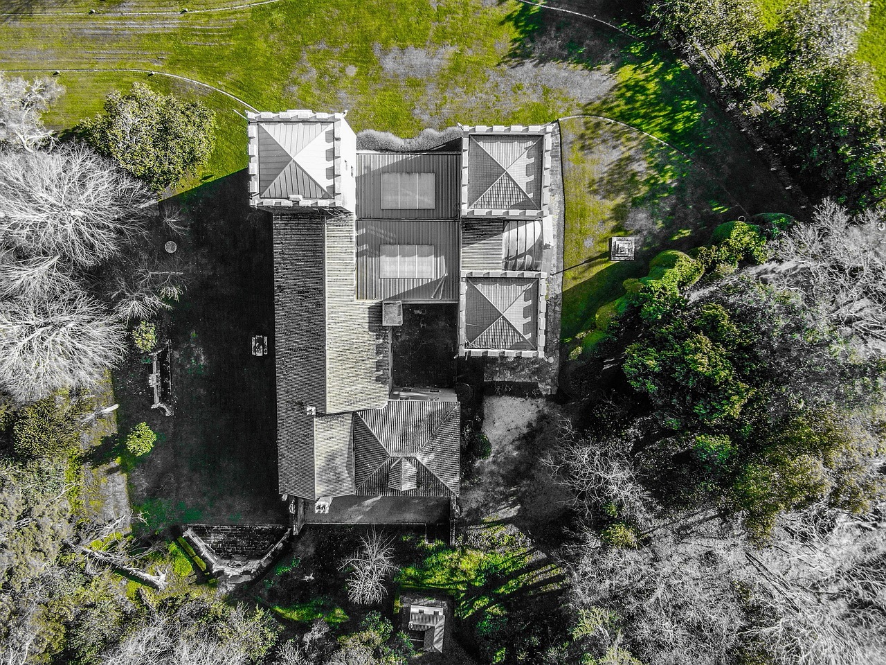 House Architecture Aerial Pazo De - Free photo on Pixabay - Pixabay