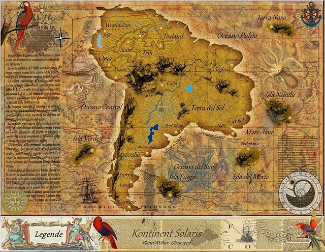 Download Continents, Map, Fantasy. Royalty-Free Stock Illustration ...