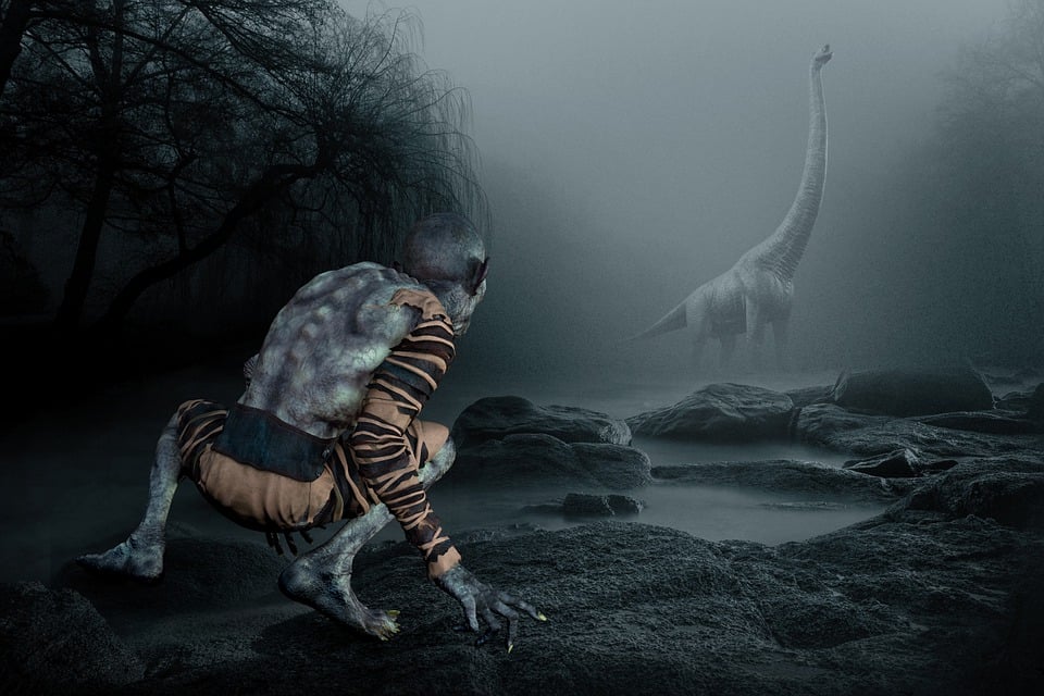Fantasy Dinosaur Humanoid - Free image on Pixabay