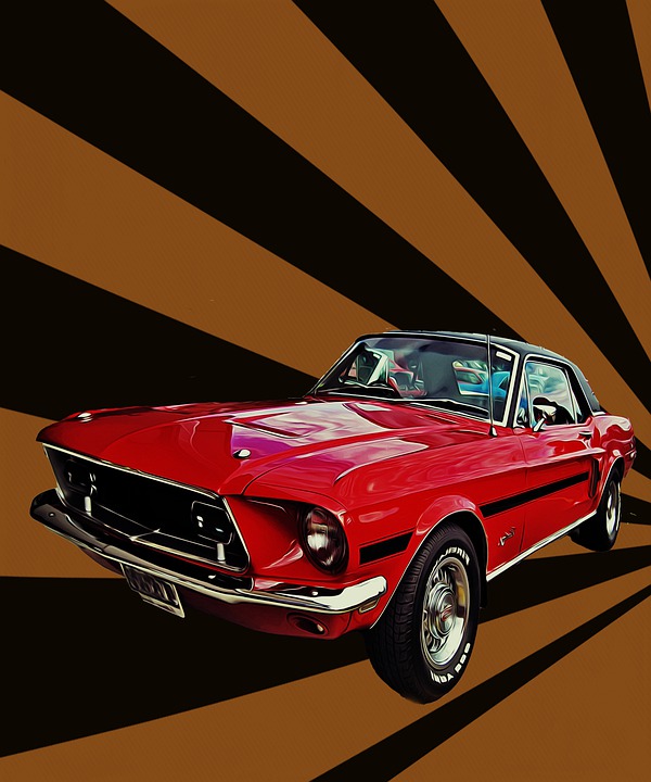 Red Ford Mustang Wallpaper