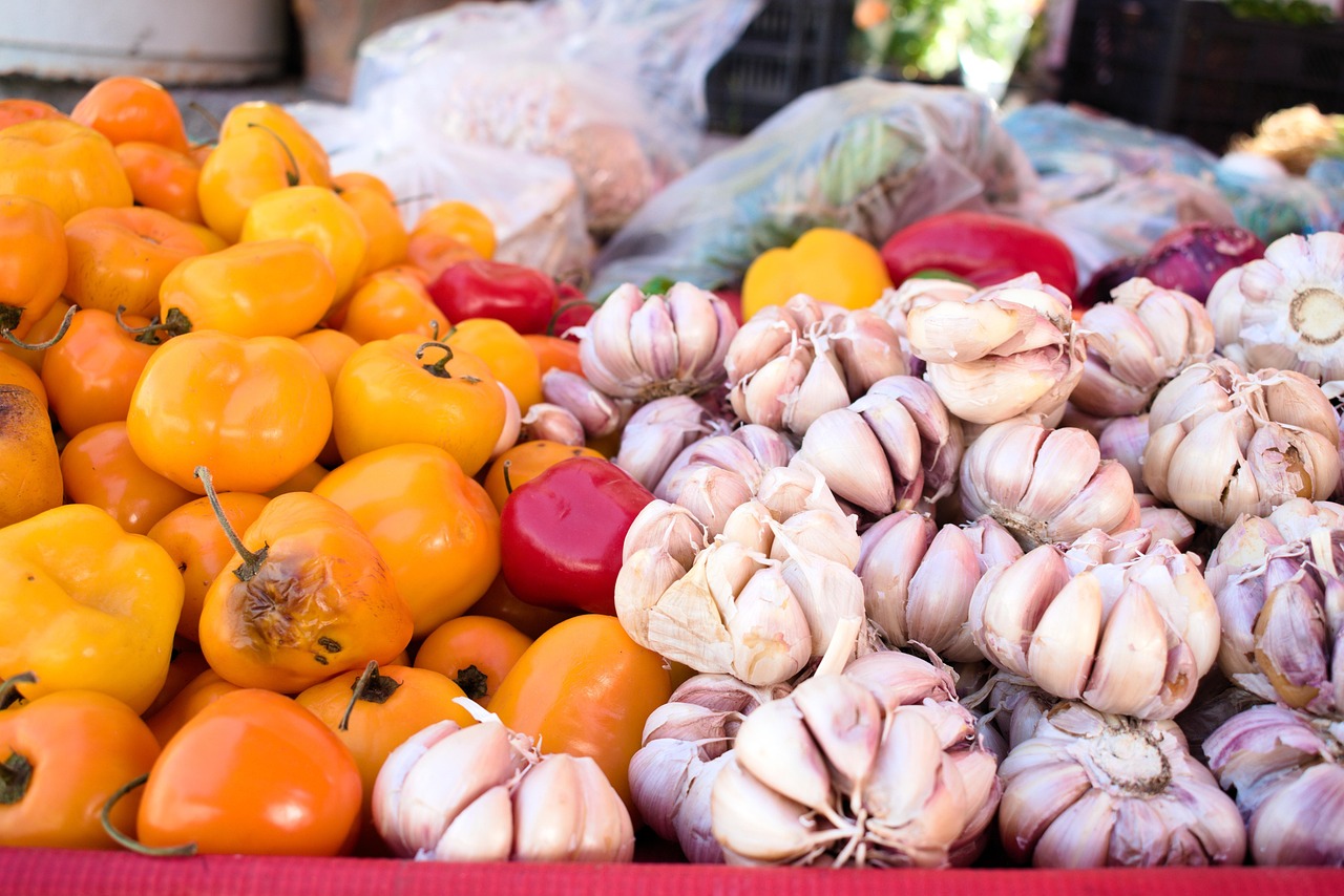 Garlic Market Vegetables Bell - Free photo on Pixabay - Pixabay