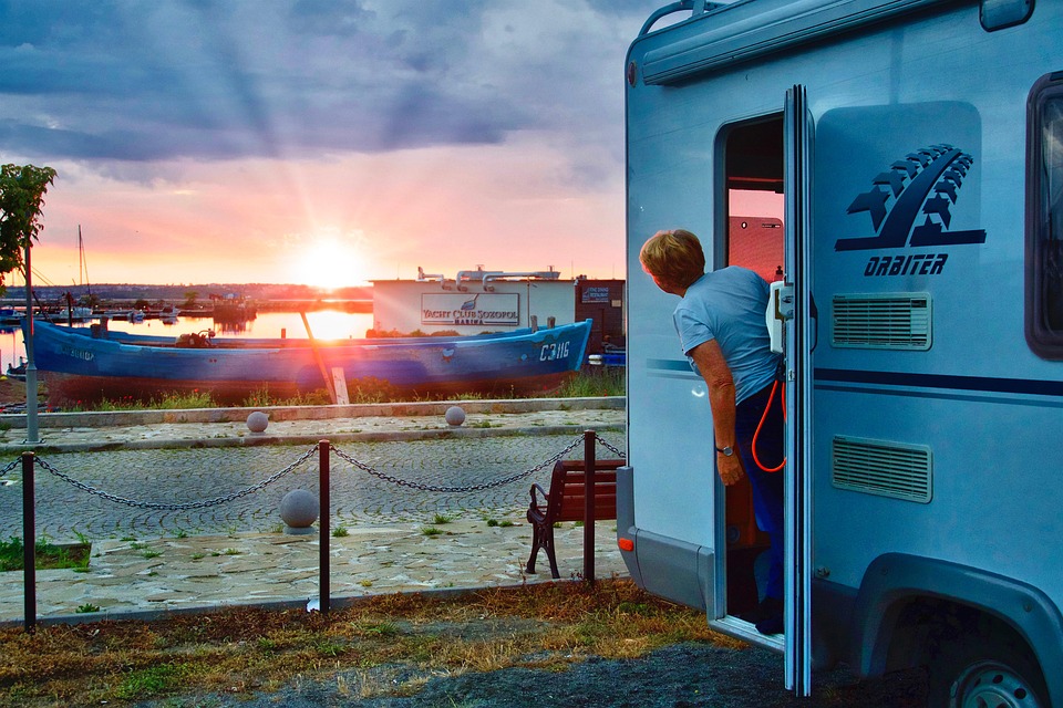 Sunset Camping Camper - Free photo on Pixabay