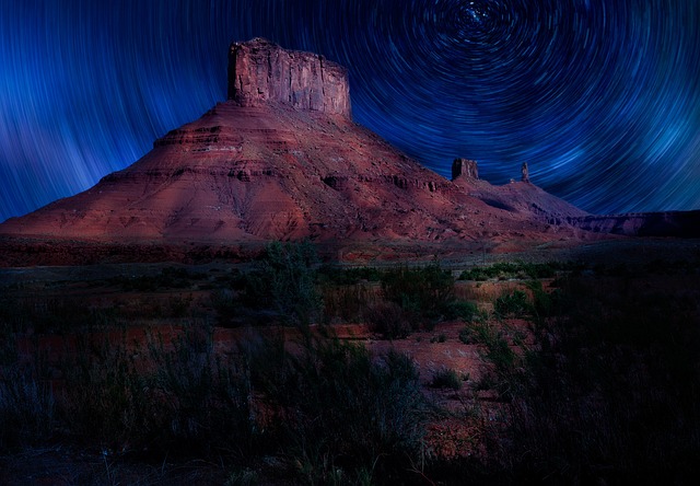 Moab Utah Star Trails - Free photo on Pixabay