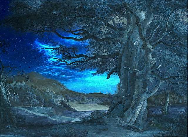 Download Tree, Night, Sky. Royalty-Free Stock Illustration Image - Pixabay