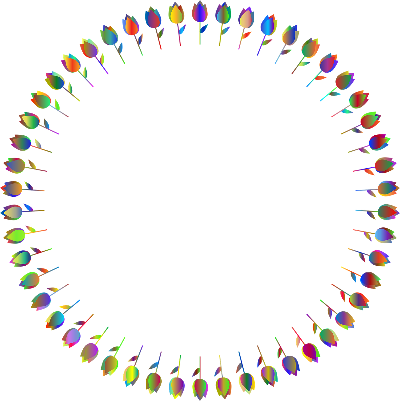 Tulips Frame Border - Free vector graphic on Pixabay