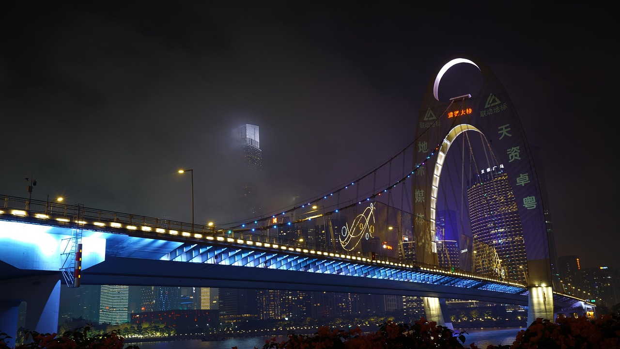 Pazhou Bridge Night View Guangzhou - Free photo on Pixabay - Pixabay