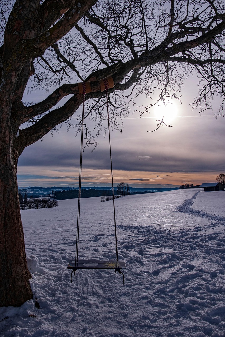 Winter Swing Sunset - Free photo on Pixabay