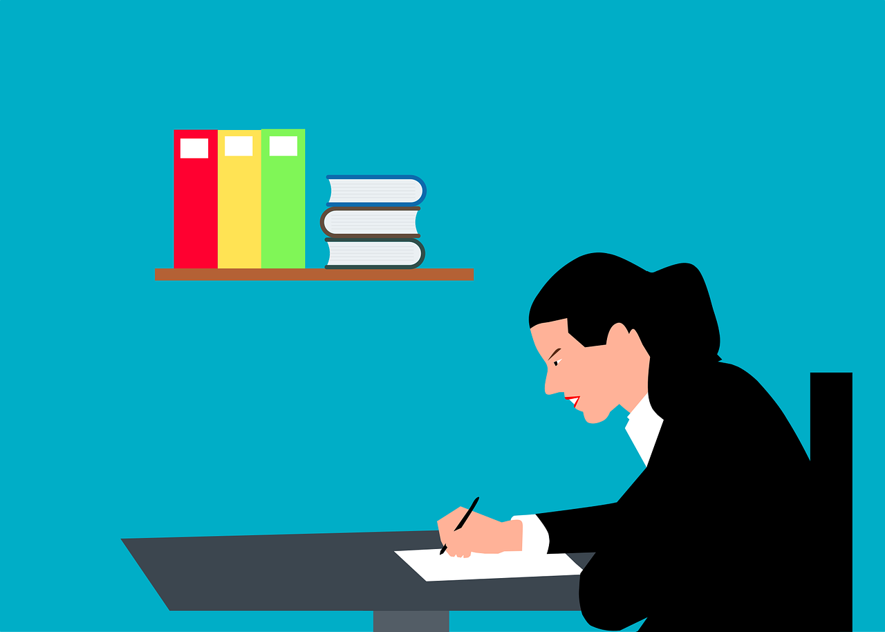 Download Businessman, Writing, Report. Royalty-Free Vector Graphic ...