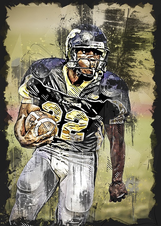 Download Ball Carrier, Running Back, American Football. Royalty-Free ...
