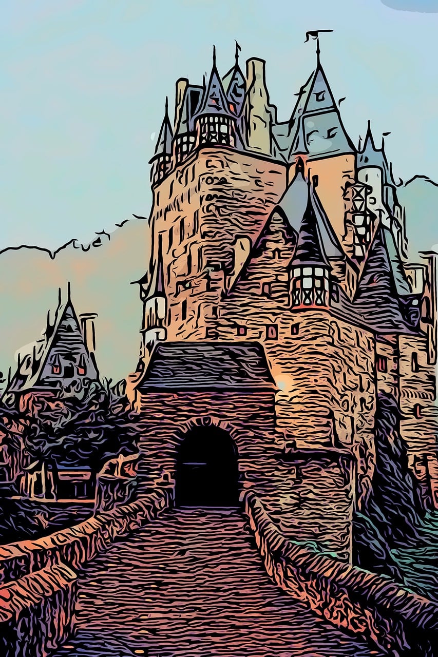 Download Cartoon, Castle, Gateway. Royalty-Free Stock Illustration ...