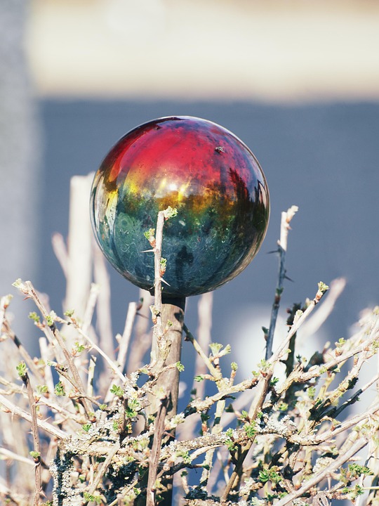 Garden Bauble Glass Orb Twigs Red - Free photo on Pixabay - Pixabay