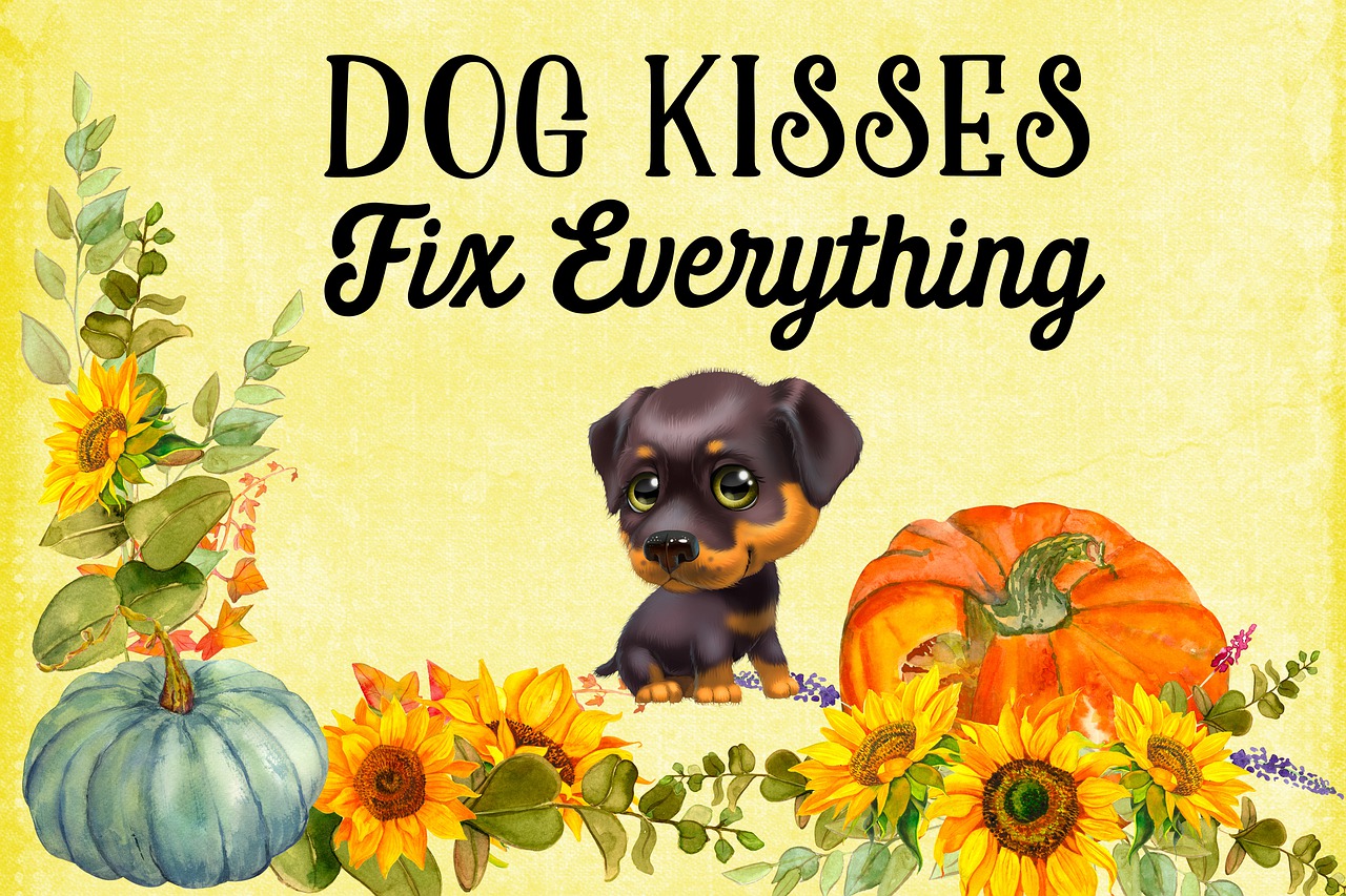 Download Dog Kisses, Dog Cartoon, Dog Illustration. Royalty-Free Stock ...