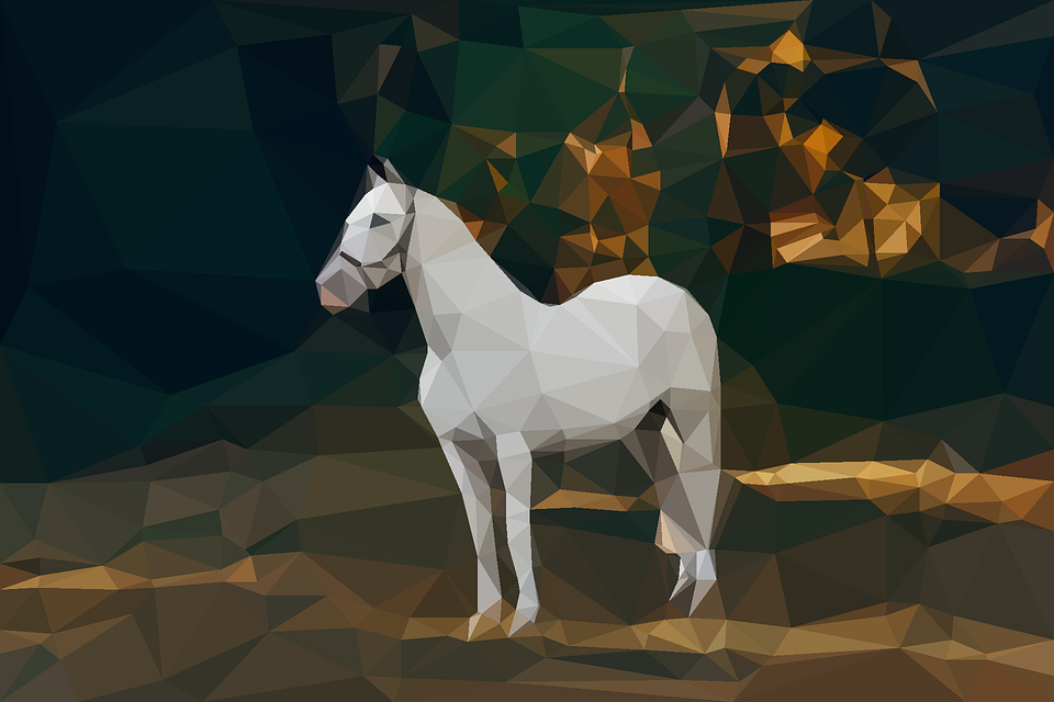 Animal Horse Mammal Low Poly - Free vector graphic on Pixabay