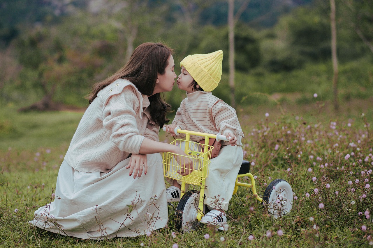Mother And Child Meadow Affection - Free photo on Pixabay