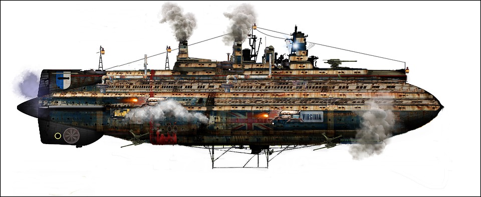 Airship Steampunk Fantasy - Free image on Pixabay