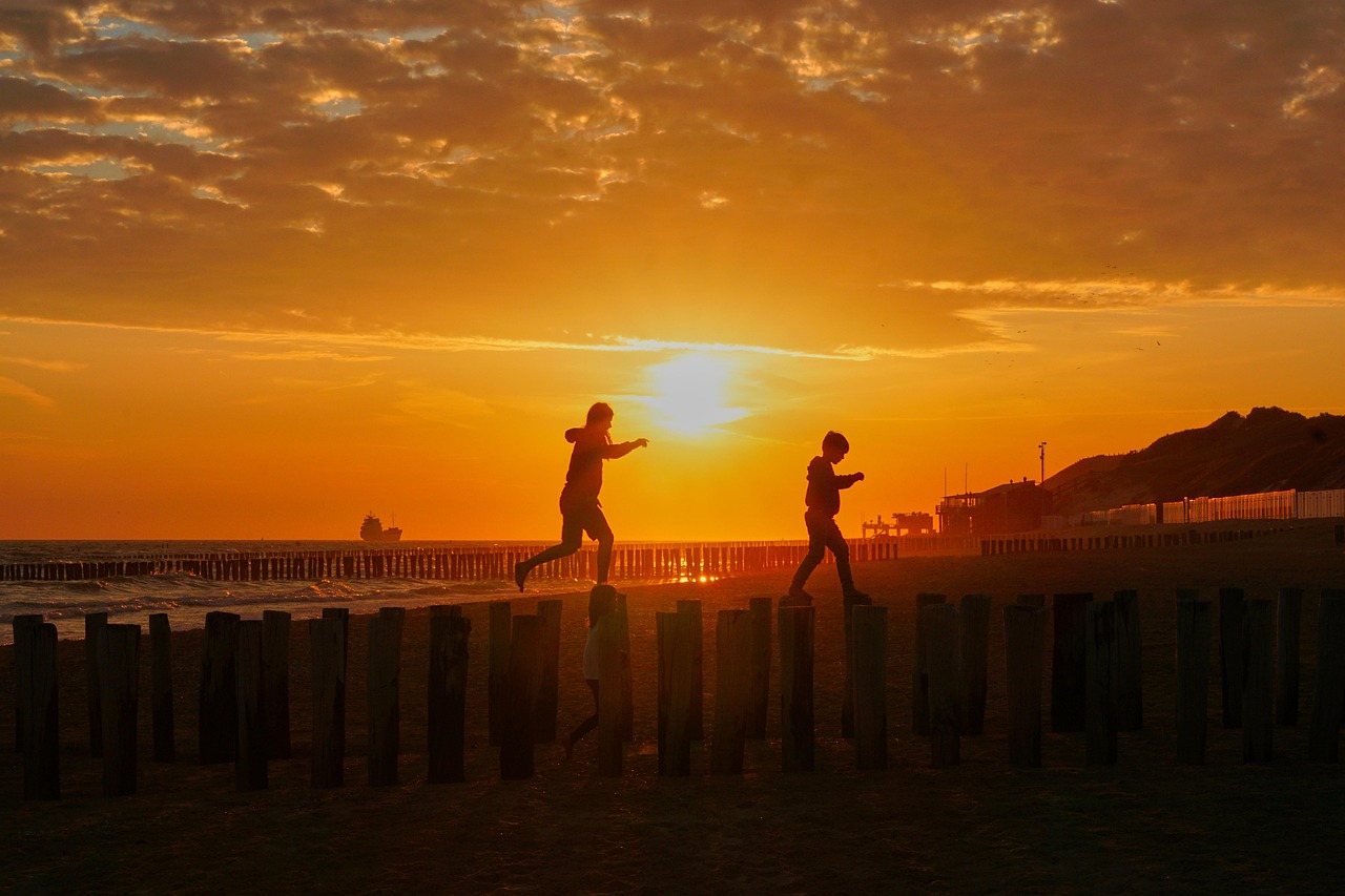 Sea Children Sunset - Free photo on Pixabay - Pixabay